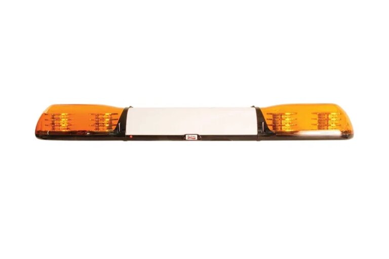 6-Series R65 LED beacon bar amber, white centre, 4 modules 1250mm ...